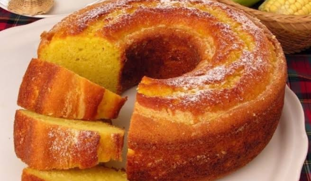 Bolo simples com flocão de milho - Receitas Maravilhosa