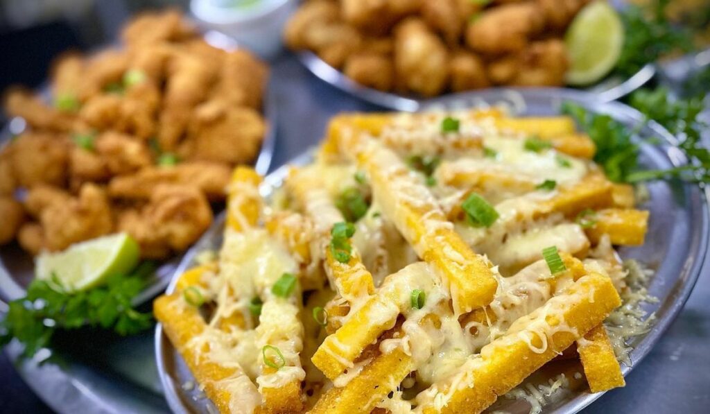 Polenta Frita com queijo na AirFryer - Fácil e Rápido