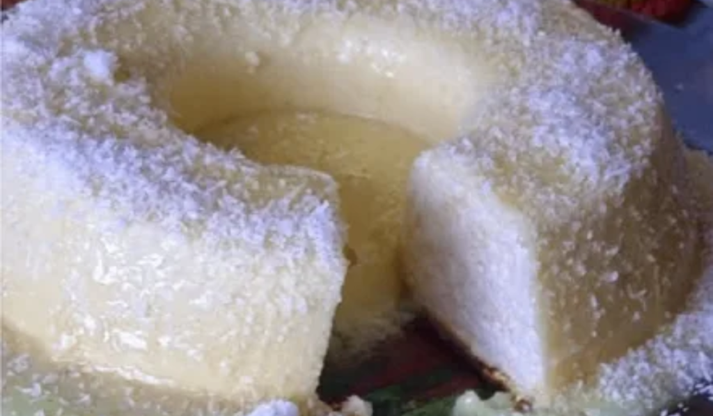 Receita prática de Pudim de maria-mole sem forno