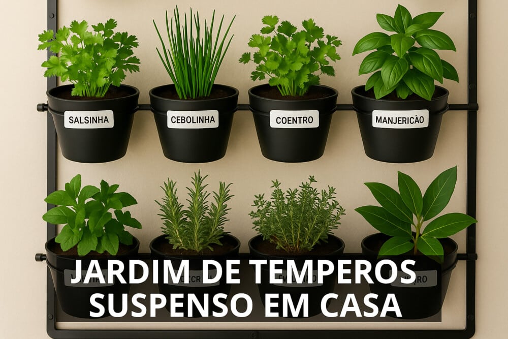 Jardim de Temperos Suspenso: Como Transformar Sua Cozinha com Verde ...